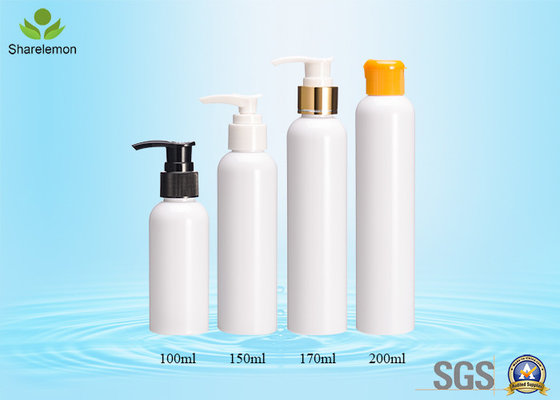 100ml White Colored PET Plastic Cosmetic Bottles for Face Cream
