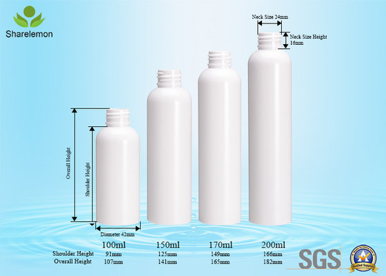 170ml White Pet Plastic Container Lotion Bottles with Pump Sprayer