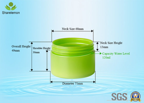 120ml Round Shaped Emtpy Pet Plastic Cream Jars for Cosmetic