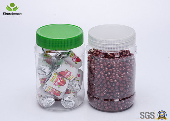 70 x 121  Recyclable Plastic Food Bottle With Green Cap for Food Packaging