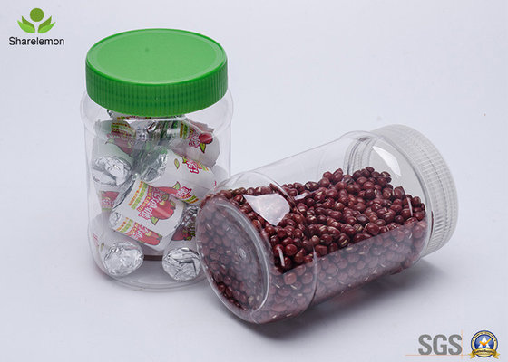 70 x 121  Recyclable Plastic Food Bottle With Green Cap for Food Packaging