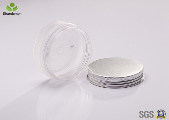 50ml Plastic Jars for Face Cream Packaging with Aluminum Sliver Caps