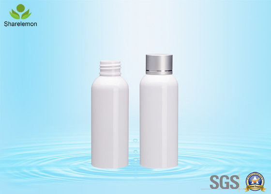100ml Pet White Plastic Lotion Pump Bottles With Screw Cap For Cosmetic Packaging
