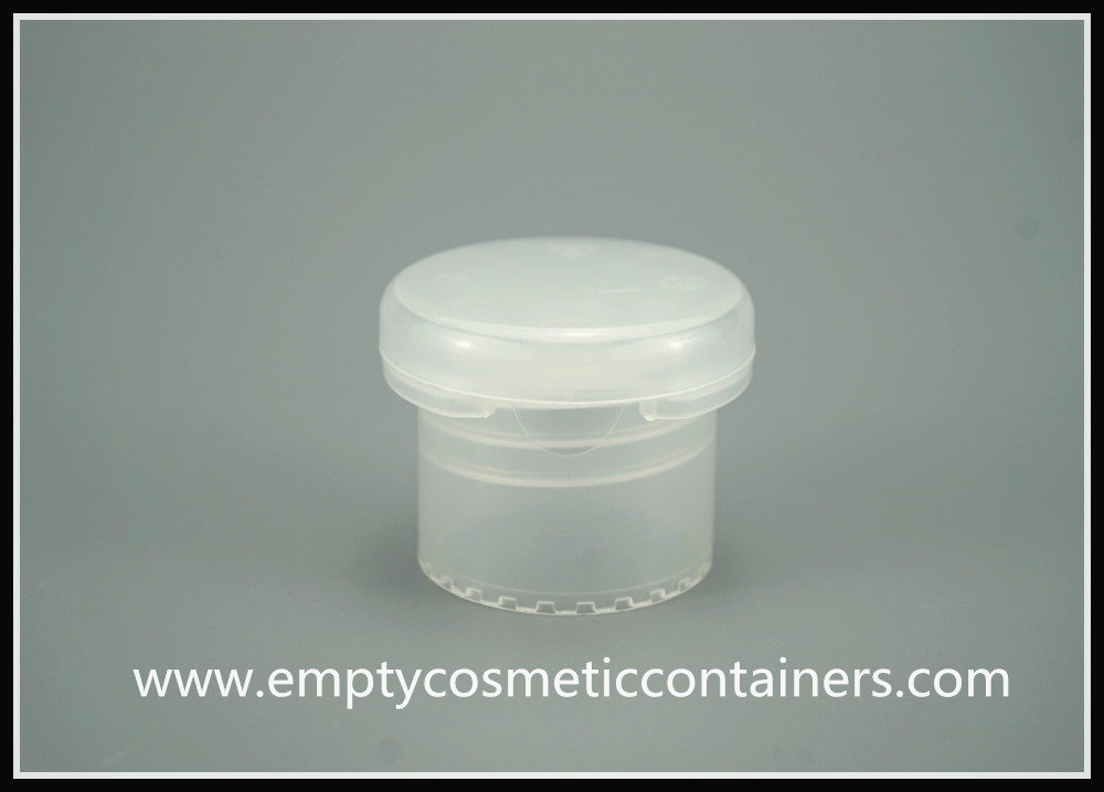 Clear Plastic Flip Top Caps For Bottles , 30Mm Height Recycled Bottle Caps