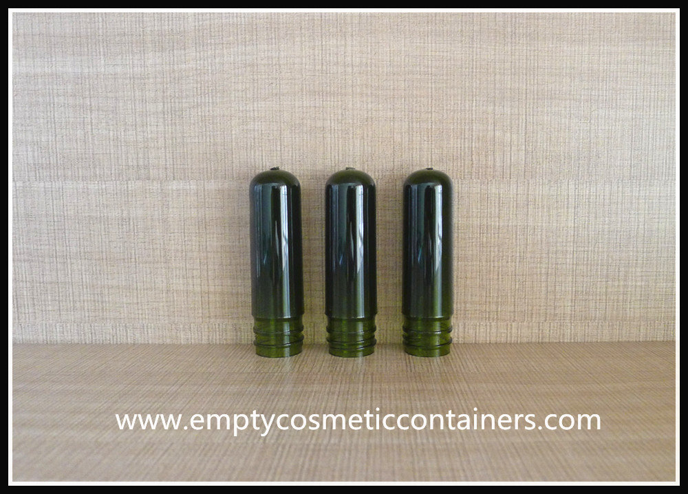 Dark Green Water Bottle Preforms Neck Size 24mm For Cosmetic Bottle