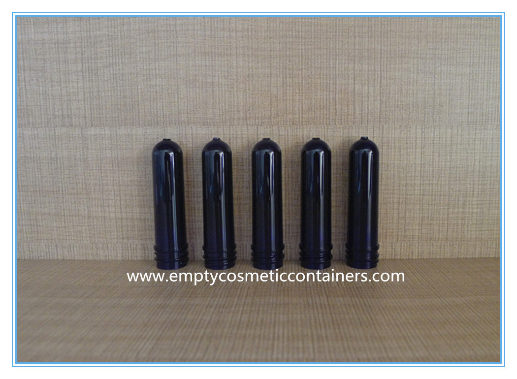 Black PET Bottle Preform with Screw Cap for Cosmetic Packing Bottle