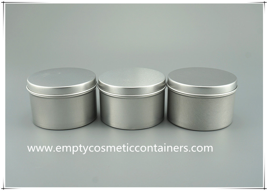 Portable 80 Ml White Aluminium Cosmetic Jars For Hair Care Cream