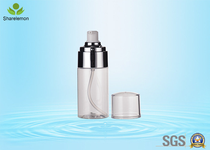 80ml Clear Empty Cosmetic Bottles / Plastic Spray Bottles For Cosmetic Travel Packaging