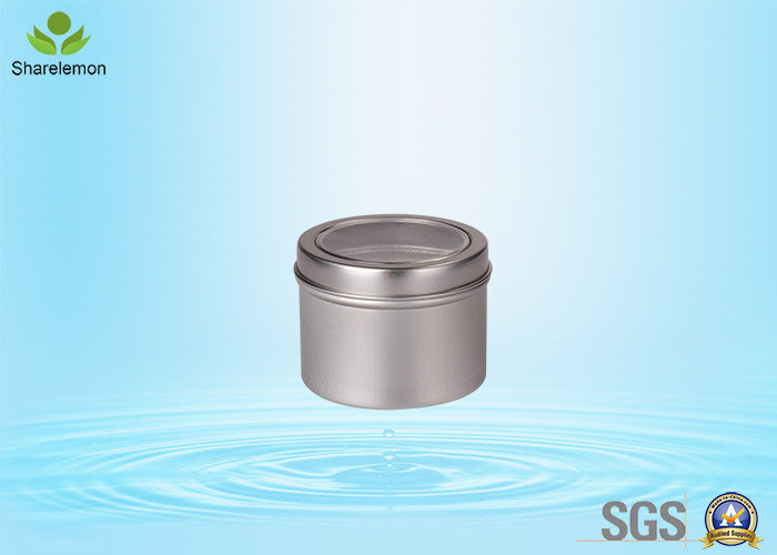60ml Aluminum Jars Empty Cosmetic Pots with PET Window for Hand Cream
