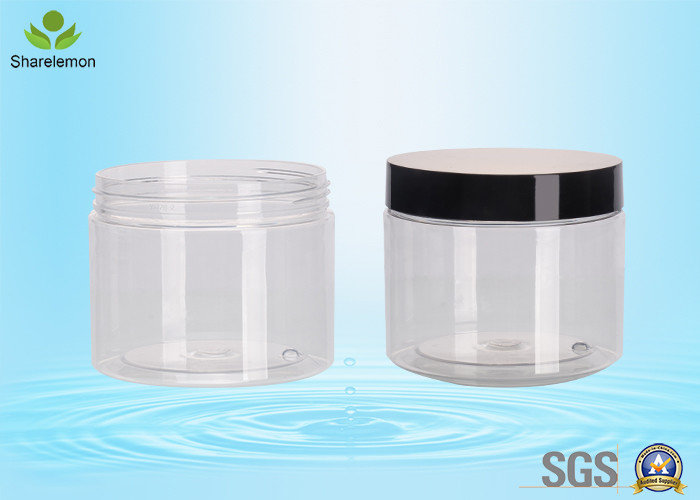 300ml Empty Cosmetic Bottles / Plastic Cosmetic Jars for Liquid Foundation Clear Packaging