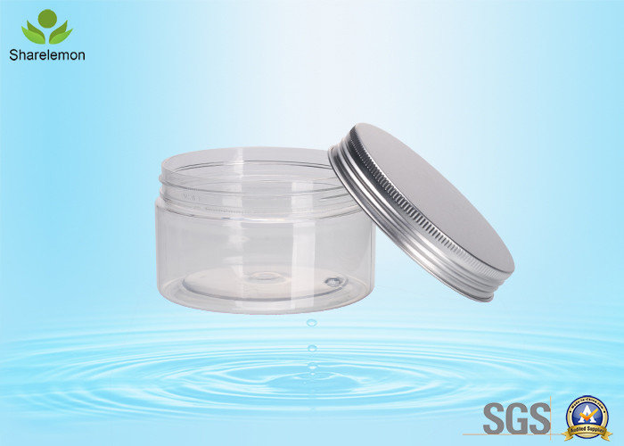 200 Ml Pet Plastic Cosmetic Jars for Face Cream with Aluminum Lids
