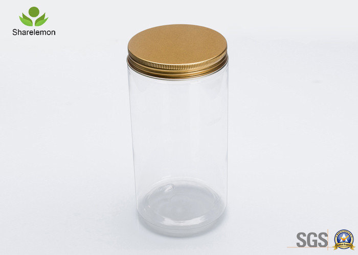 1000ml Clear Plastic  Cosmetic Jars / Plastic Storage Container for Food Packing