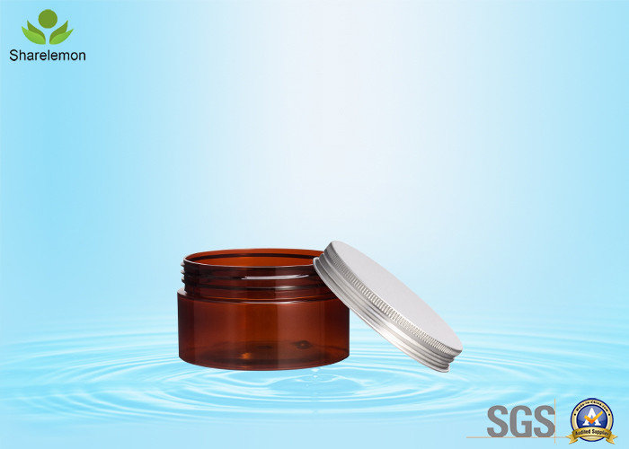 200 Ml Amber Color Plastic Cosmetic Jars for Face Night Cream Packing