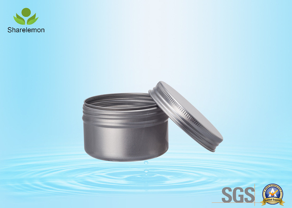 100g Aluminum Cosmetic Jars with Screw Cap for Hand Cream Eco Friendly
