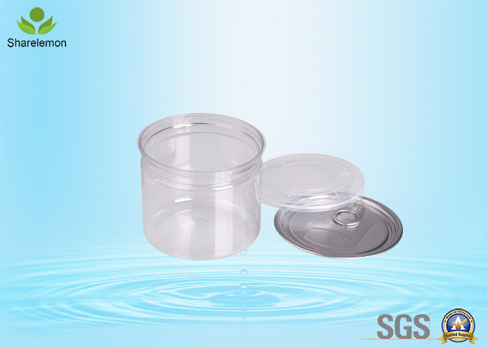 360ml Transparent Plastic Food Jars Plastic Food Storage Container with PET Material