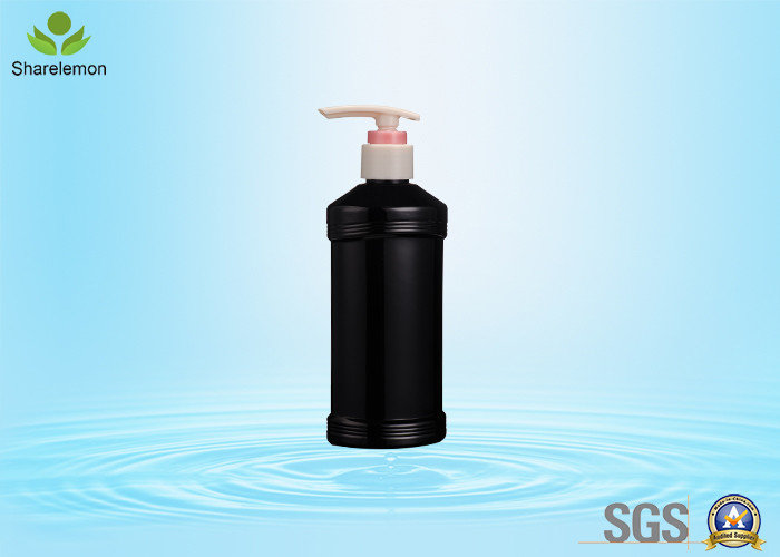 Black Plastic Bottle Plastic Cosmetic Bottle with Pump for Body Wash 230ml