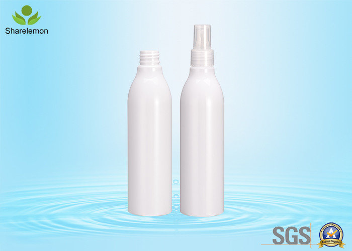 300ML Eco-friendly White Empty Round PET Plastic Bottle For Shower Gel