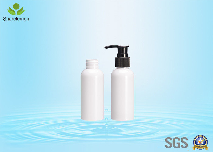 100ml White Colored PET Plastic Cosmetic Bottles for Face Cream