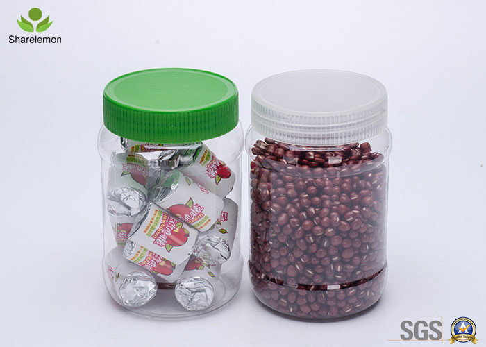 70 x 121  Recyclable Plastic Food Bottle With Green Cap for Food Packaging