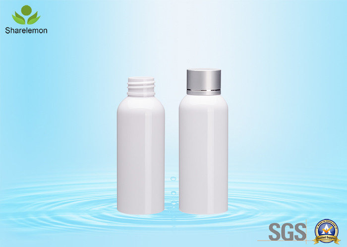 100ml Pet White Plastic Lotion Pump Bottles With Screw Cap For Cosmetic Packaging
