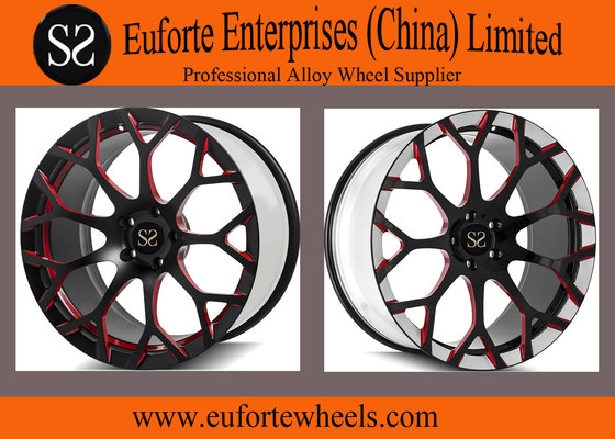 Susha Wheels 1PC Gloss Black Orange Coating Forged Alloy Wheels 98 - 120mm PCD