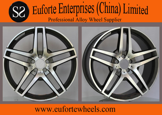 18" 19" And 20"  E Class Black Machined Faced Alloy Wheels VIA For E Grade