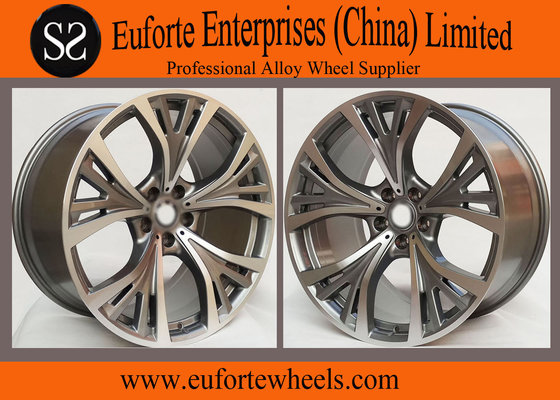 21 " gun metal machine face bmw replica wheels VIA SAE for BMW X5