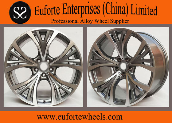 21 " gun metal machine face bmw replica wheels VIA SAE for BMW X5