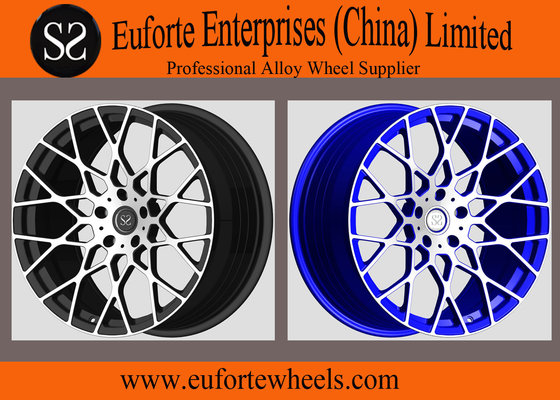 SS Wheels - Multiple Spoke 1Piece Forged Wheels 21 " With Styling Cap Red Machine Face