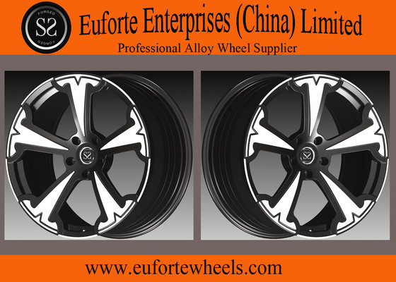 SS wheels - Aluminum Alloy 6061 - T6 Forged Wheels Black With Red Face Forged Custom Wheels