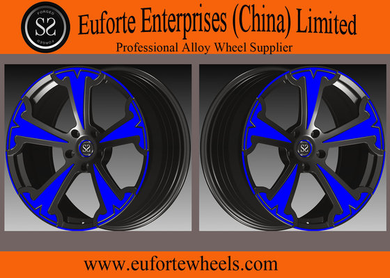 SS wheels - Aluminum Alloy 6061 - T6 Forged Wheels Black With Red Face Forged Custom Wheels