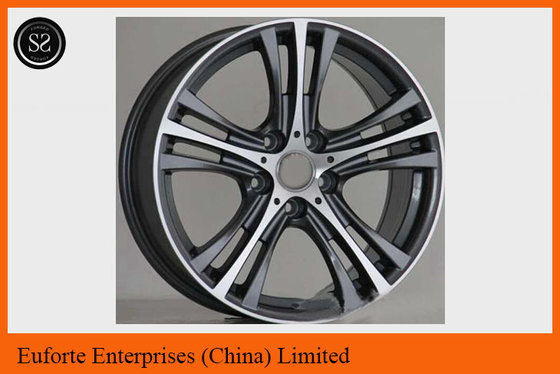 17 inch 18 inch 428i 435i bmw replica wheels black machined finish