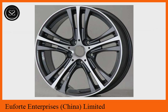 17 inch 18 inch 428i 435i bmw replica wheels black machined finish