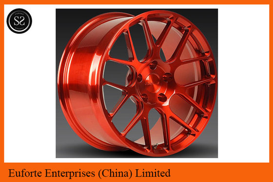 Engraving Red Forged Replica Wheels / Auto Wheels Rims