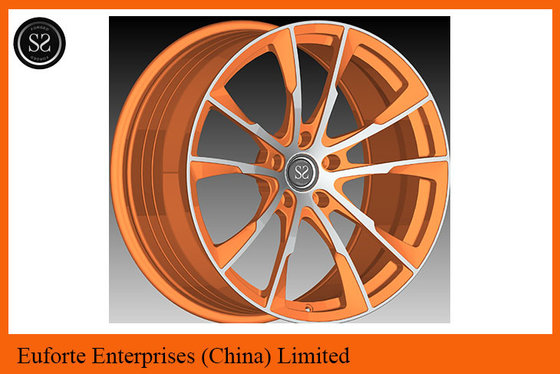 Susha wheels-Double 5Spoke 1pieceForged Wheels With Black Machined Face 18'' 19''  20'' 21" 22"