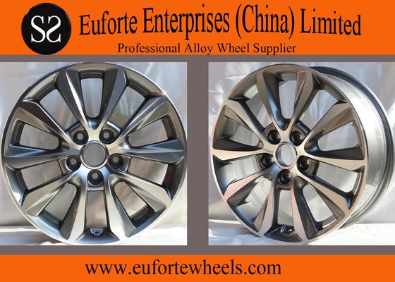 Aluminum Alloy 17inch Korean OEM Wheel Gun Metal Machine Face  For SONATA