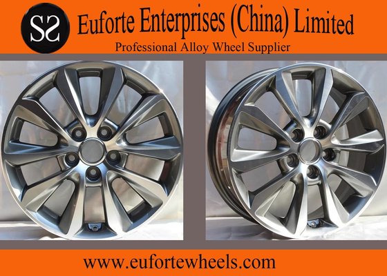 Aluminum Alloy 17inch Korean OEM Wheel Gun Metal Machine Face  For SONATA