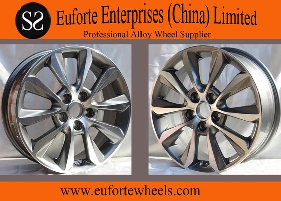 Aluminum Alloy 17inch Korean OEM Wheel Gun Metal Machine Face  For SONATA