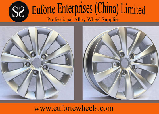Silver Aluminum Alloy Passat European Wheel 16 inch With OEM Cap