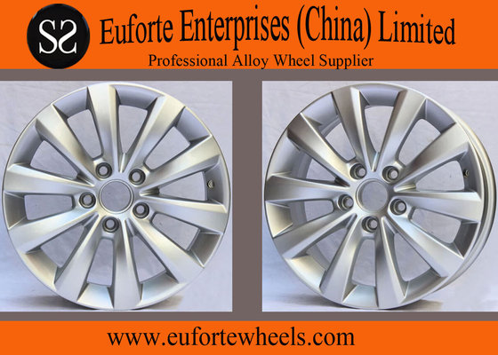 Silver Aluminum Alloy Passat European Wheel 16 inch With OEM Cap