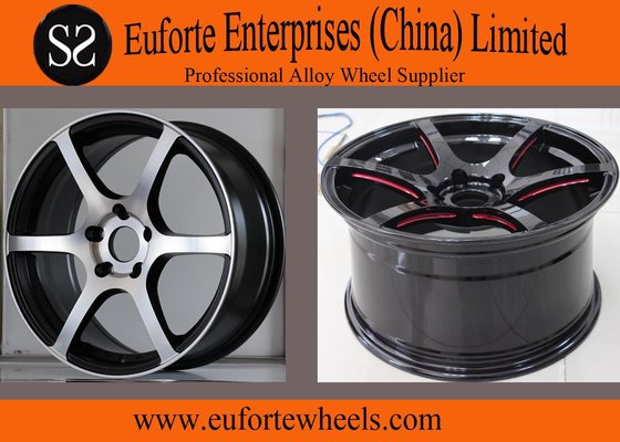 17 inch Black Machine Elegant  Tuning Wheels With Aluminum Alloy