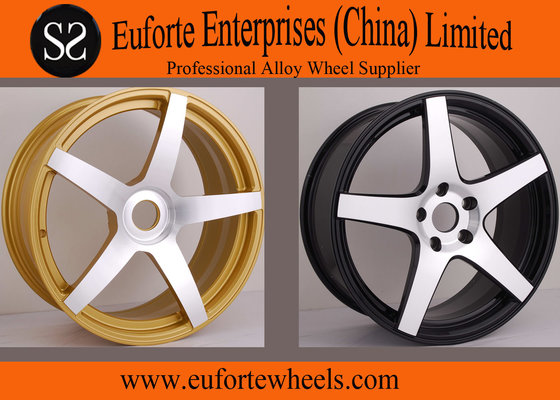 5 Spokes Golden 18"  to 20"  Aluminum Forged Wheels / Audi Wheel Rim