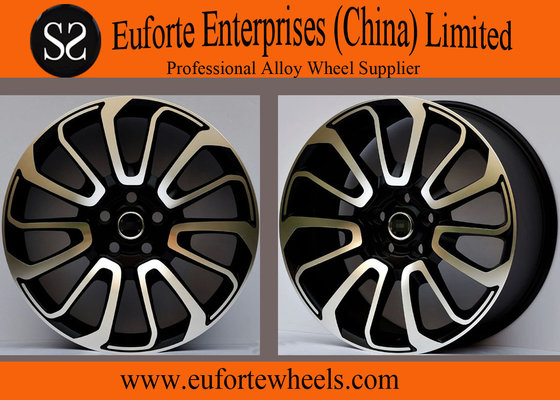 20 inch Range Rover Sport 4 x 4 Off Road Wheels, Black Machine Face Replica Wheels For SUV