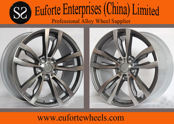 Aluminum Alloy  20 x 11 BMW OEM Replica Wheels Gun Metal Machine Face For BMW  X5 X6