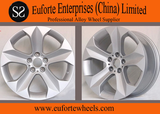 Custom Hyper Silver X6 BMW Replica Wheel / Car Alloy Wheel Rim