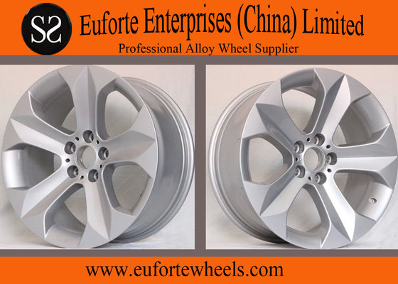 Custom Hyper Silver X6 BMW Replica Wheel / Car Alloy Wheel Rim