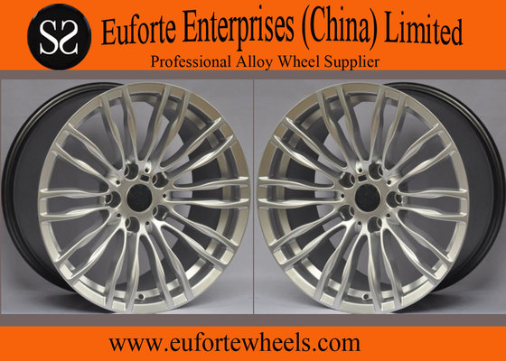 Hyper Silver BMW Replica Wheel , Matt Black Replica M5 Wheels
