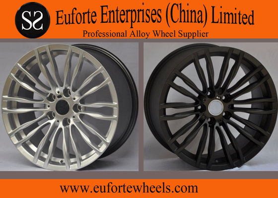 Hyper Silver BMW Replica Wheel , Matt Black Replica M5 Wheels