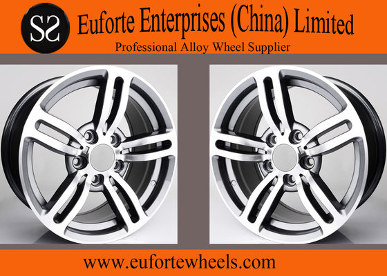 M5 Black BMW Replica Wheel Gun Metal Machine Face Sputtering