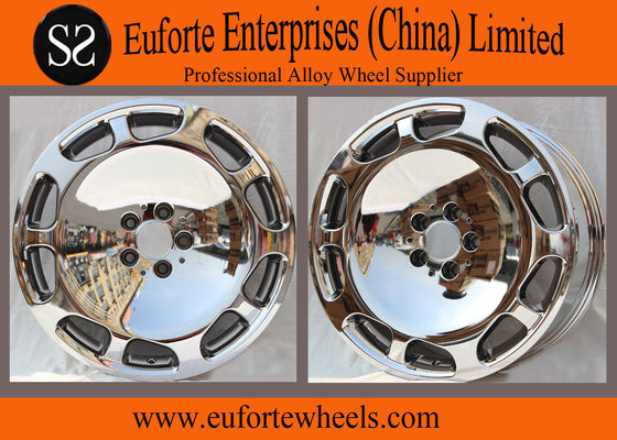 19 " Chrome Mercedes Benz Alloy Wheels S600 112 mm PCD 35 - 45 mm ET